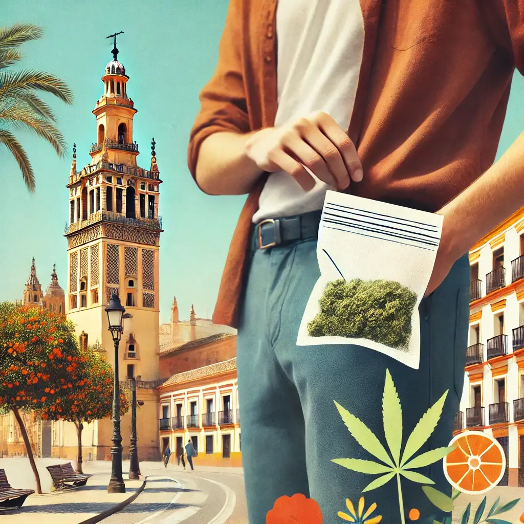 How much is the FINE for carrying Marijuana in Seville?